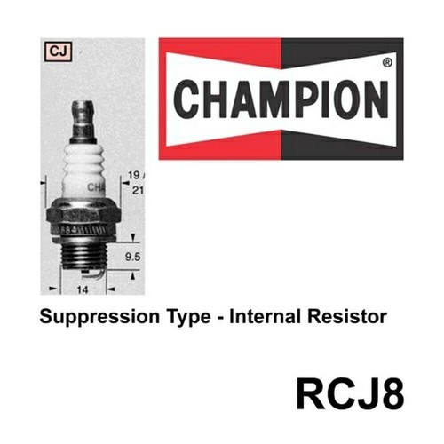 New CHAMPION Performance Driven Quality Small Engine Spark Plug #RCJ8 ...
