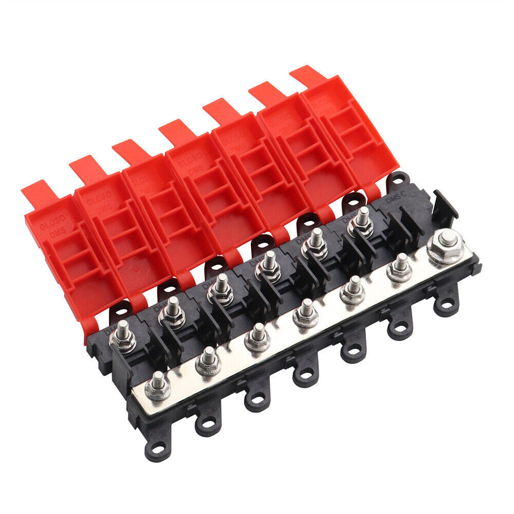 NEW Distribution Block 1 in 6 out 6-way Fuse Holder 200A Multi-pole ...