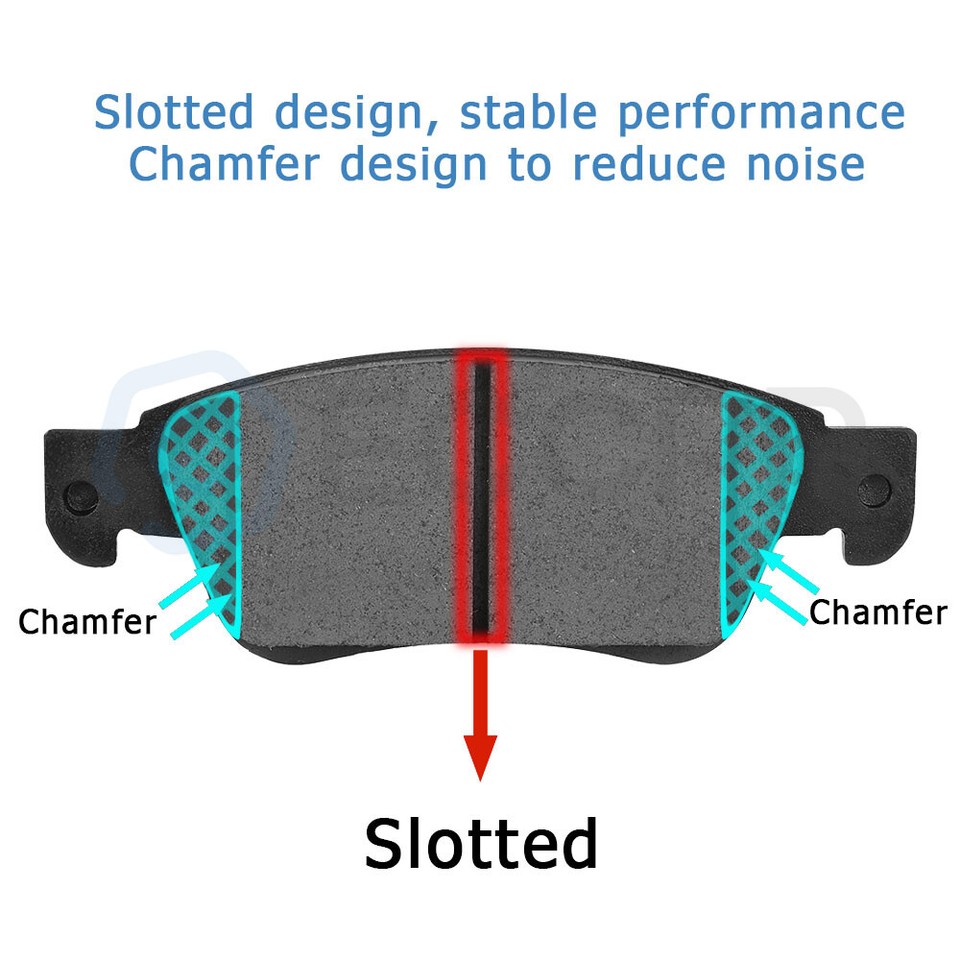 Front Ceramic Brake Pads For 1991-1992 Saturn SC SL SL1 1993-2002 ...