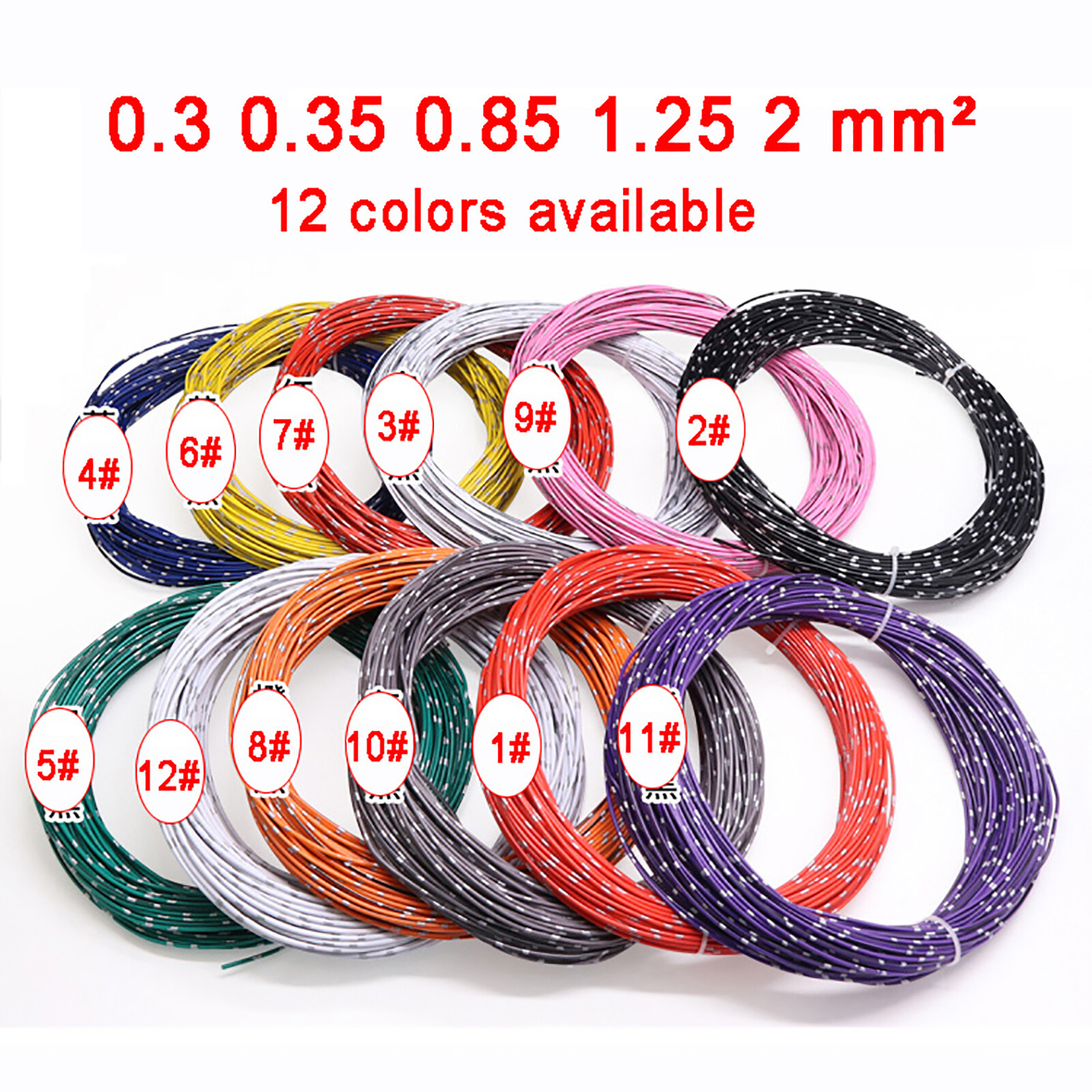 Thin Wall Automotive Cable 0.3-2mm² Car Wiring Auto Modification ...