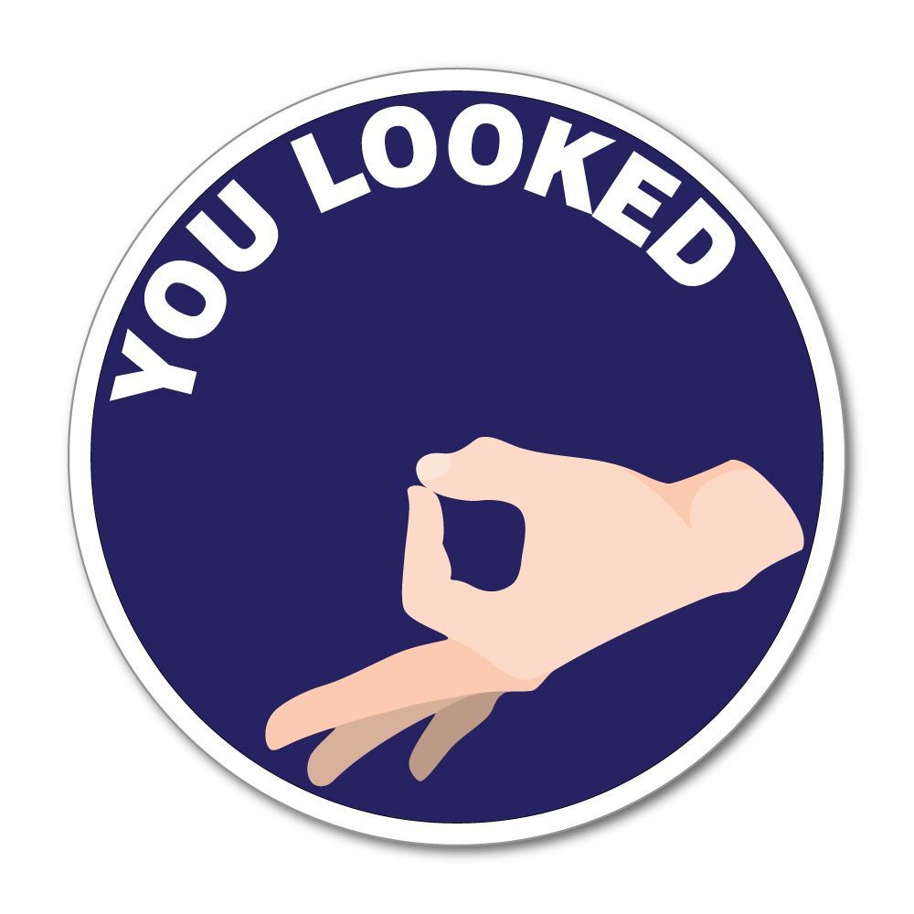 You Looked Funny Prank Car Sticker Decal | eBay