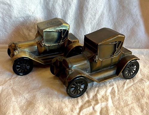 Set of 2 Vintage Cars Bank Advertising | eBay