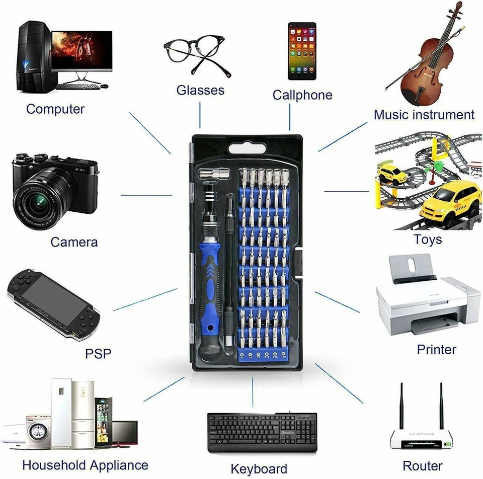 60X Computer Repair Kit Set Tool Laptop PC Precision Screwdriver Torx ...
