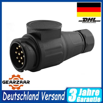 13-POLIGER ANHÄNGER STECKER 12V KFZ PKW AUTO ANHÄNGERSTECKER 13-POLIG ...
