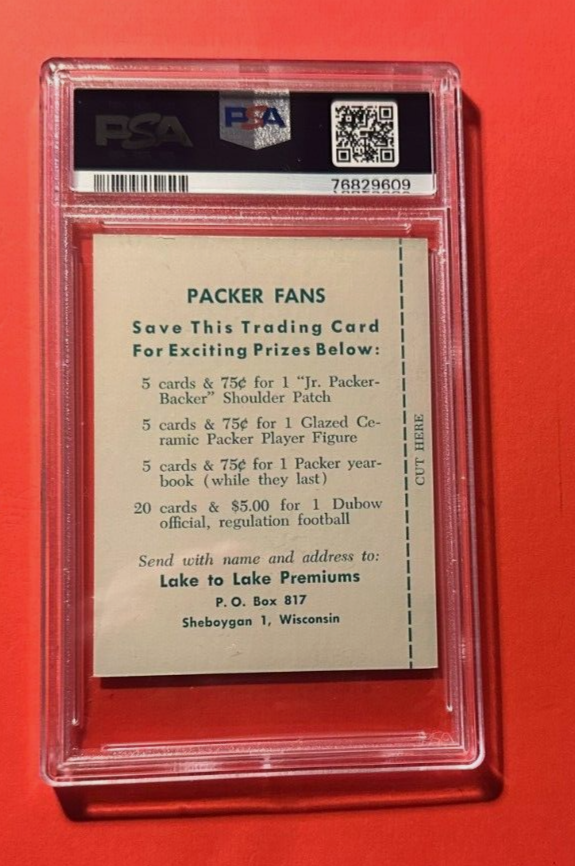 1961 Lake to Lake Packers #11 Jesse Whittenton Tex. Ouest. - PSA 8 - Nice ! | eBay