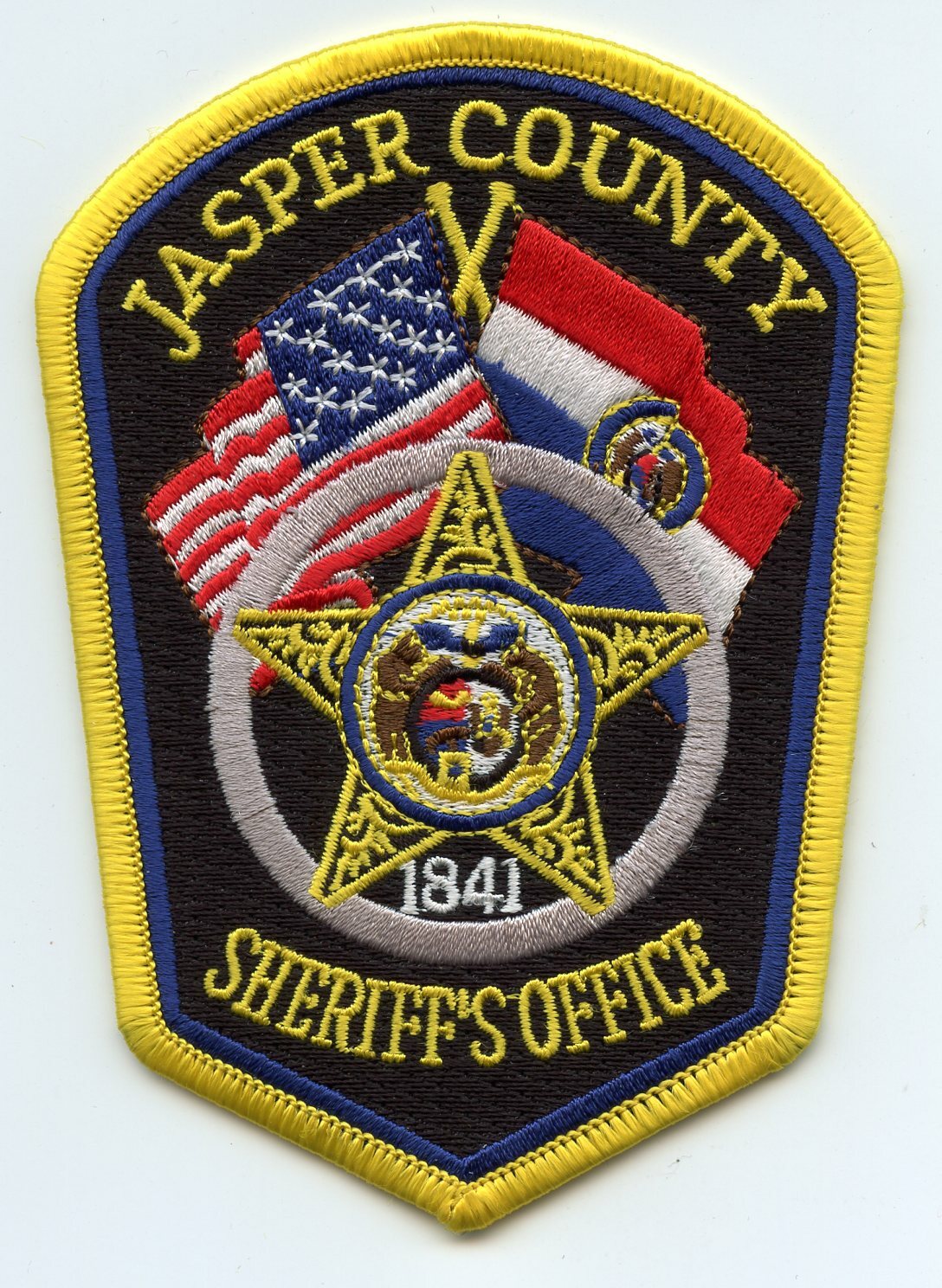 JASPER COUNTY MISSOURI MO State Flag SHERIFF POLICE PATCH | eBay