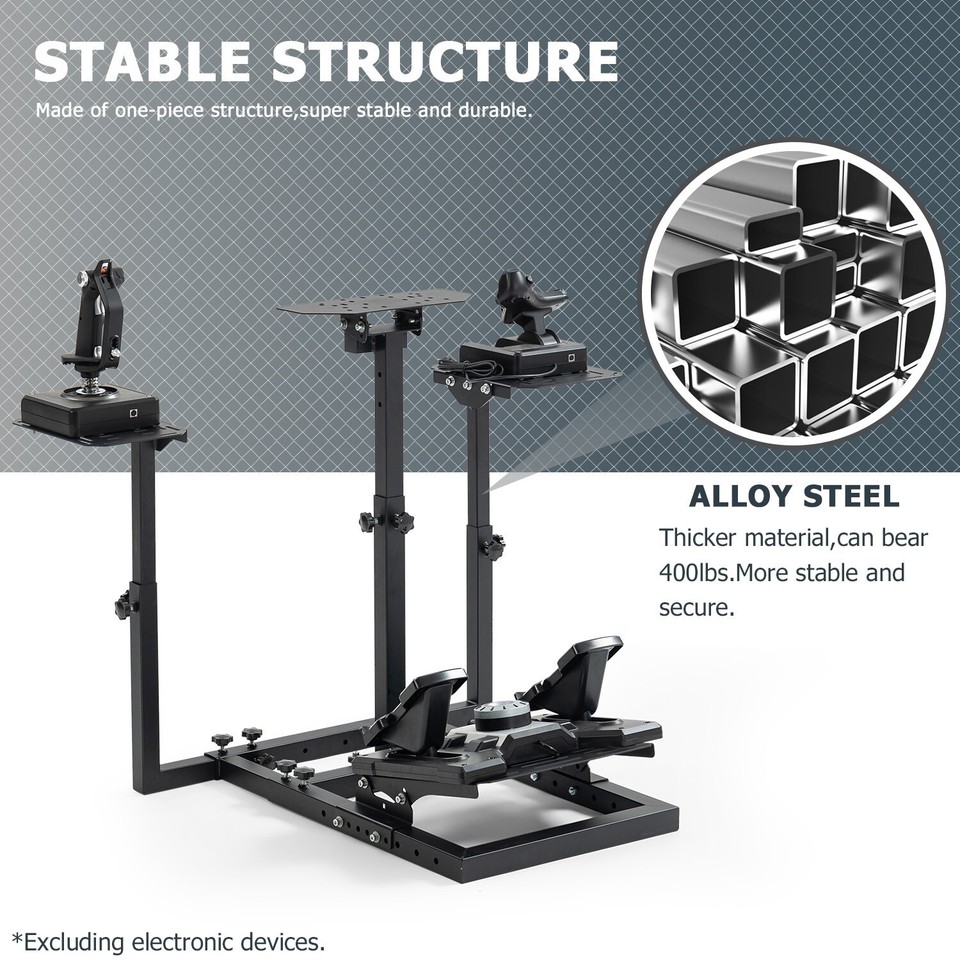 USED-Minneer Flight Sim Stand Racing Sim Cockpit Fit Logitech X56 YOKE ...