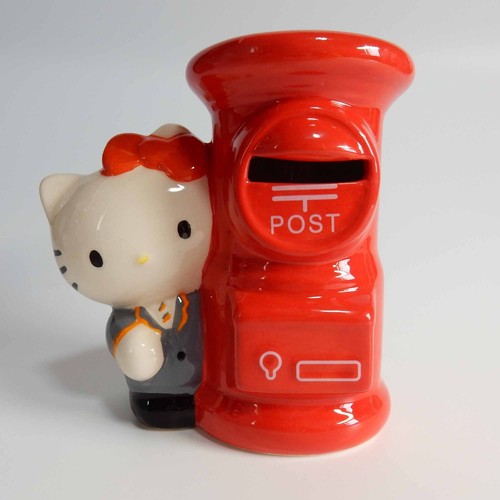 Hello Kitty SANRIO Ceramic Money Coin Bank Letter Carrier Mailbox JAPAN ...
