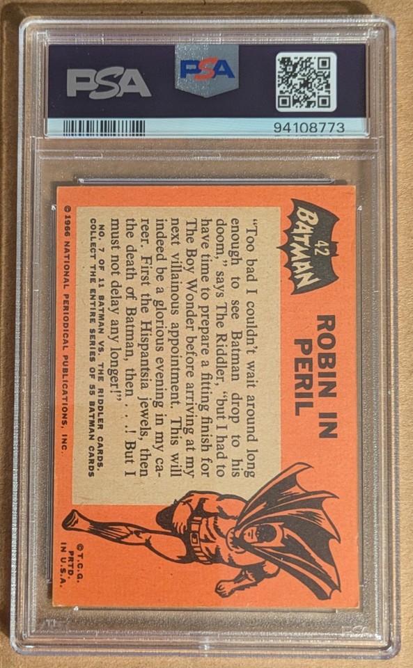 1966 Batman "ROBIN IN PERIL" No. 42 PSA 3 VG | eBay