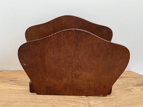 Vintage Wooden Napkin Letter Mail Holder Simple DIY | eBay