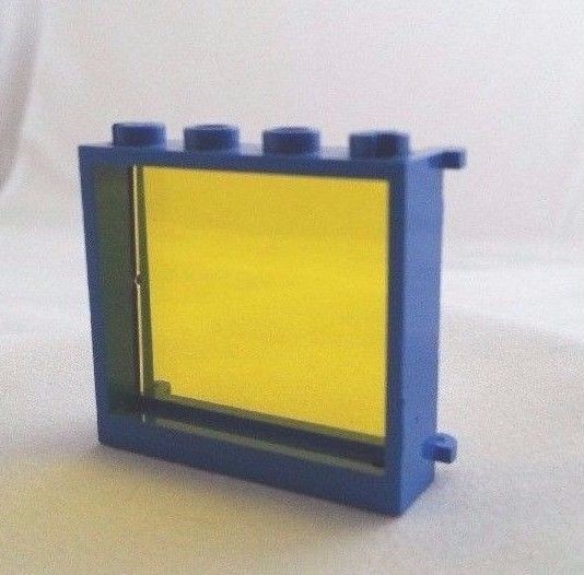 Custom TRANS YELLOW lego window glass 1x4x3 space 6986 6886 6955 6471 ...