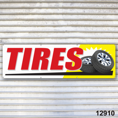 Tires Banner Sign Auto Repair Tire Dealer Service Bay | eBay