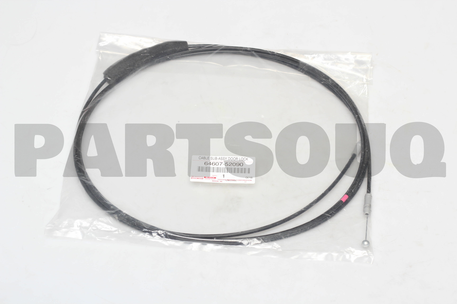 6460752090 Genuine Toyota CABLE SUB-ASSY, LUGGAGE DOOR LOCK CONTROL ...