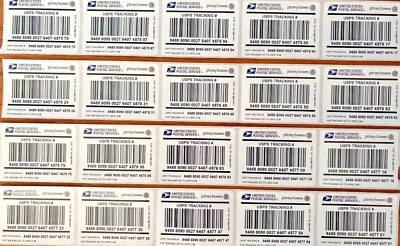 100 Pitney Bowes Label 888 Tracking Number stickers for USPS Ground ...