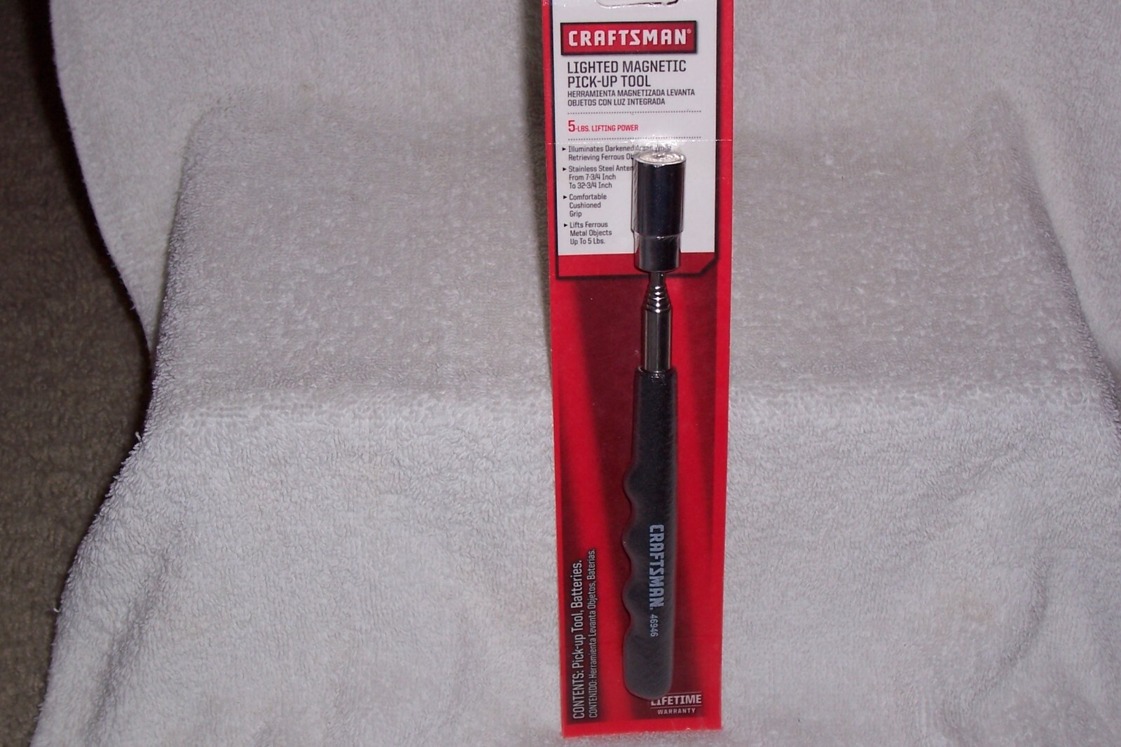 CRAFTSMAN Telescoping Lighted Magnetic Stainless Steel Pickup Tool ...