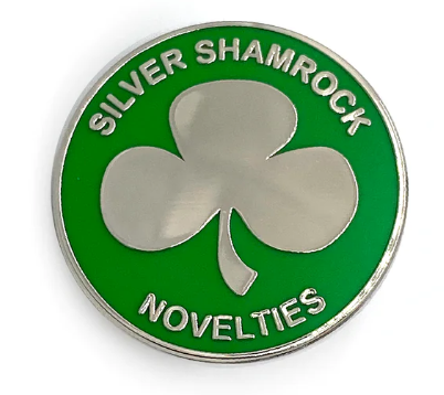 Halloween III Silver Shamrock Enamel Pin Yesterdays | eBay