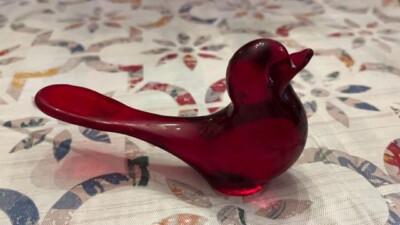 Pilgrim Glass Red Bird | eBay
