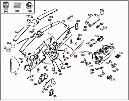 Genuine MERCEDES A207 C207 E-CLASS Convertible A207 Trim strip ...