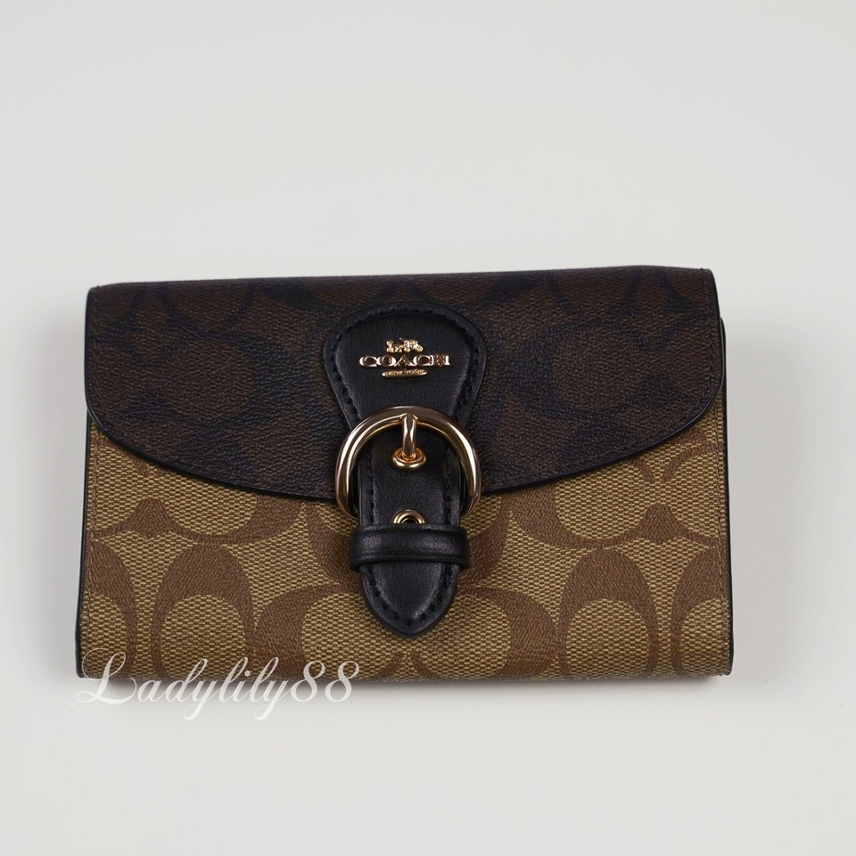 NWT Coach CA440 C6897 C6896 CC918 C7374 Kleo Wallet /Signature Canvas ...