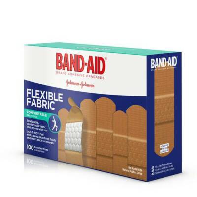 Band-Aid Flexible Fabric Assortment, 100 Count (4-3 Pack) | eBay