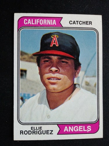 1974 Topps Baseball Card # 405 Ellie Rodriguez - California Angels | eBay