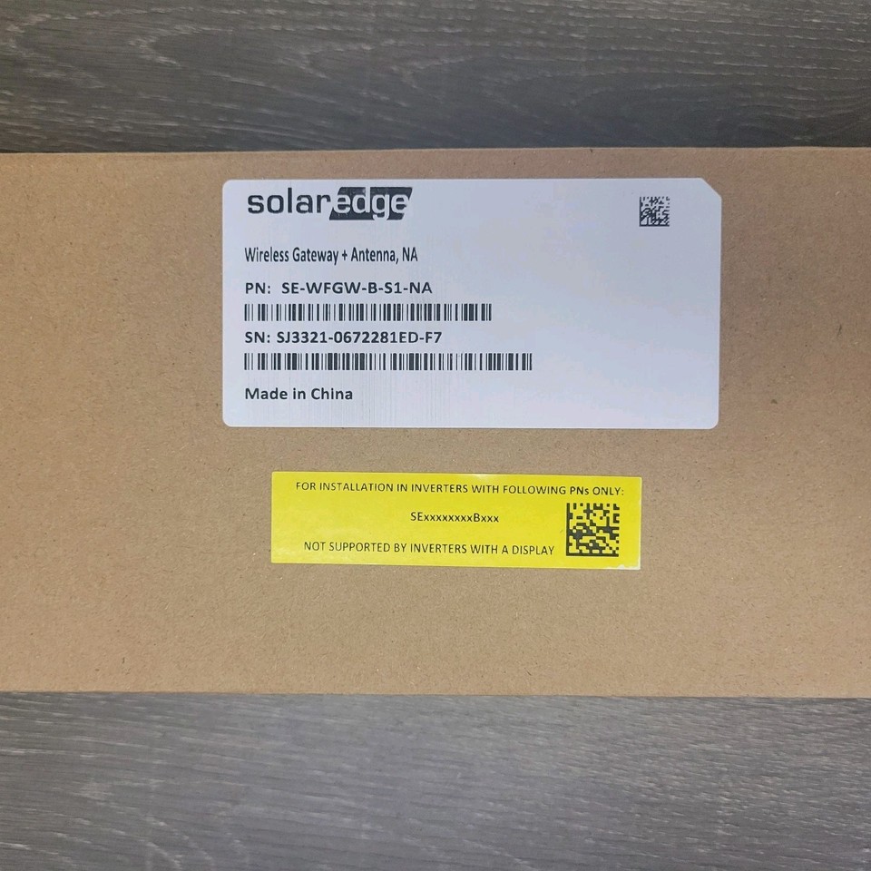 SolarEdge Wireless Gateway & Antenna Kit SE-WFGW-B-S1-NA | eBay