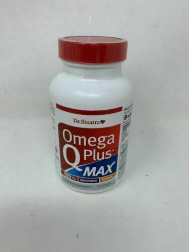 Dr. Sinatra Omega Q Plus Max Heart Health Supplement - 60 Softgels for ...