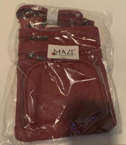 Maze Exclusive Genuine Leather Cross Body Handbag Purse Messenger Bag ...