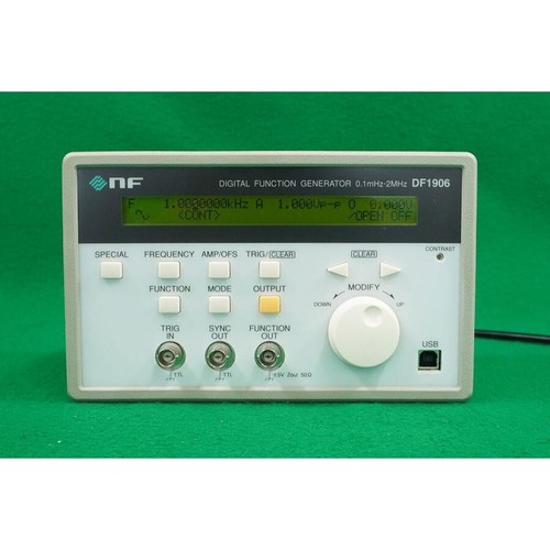 Utilisé DF1906 NF Fonctions Générateur 1ch Sortie Instructions Manuel CD Inclus | eBay