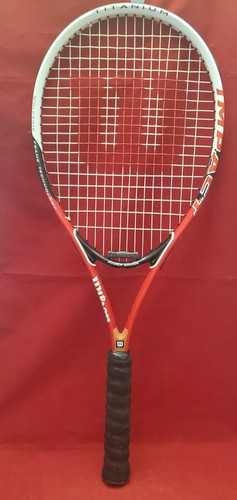 Wilson Impact Titanium Tennis Racket Racquet Red L4 - 4.5 | eBay