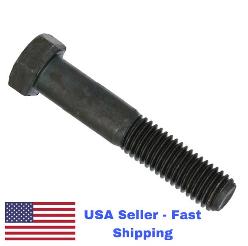 9/16-12 Hex Cap Screws, SAE Grade 5, Black Oxide, Partial Thread ...