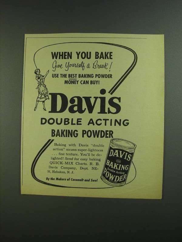 1955 Davis Baking Powder Ad - When You Bake | eBay
