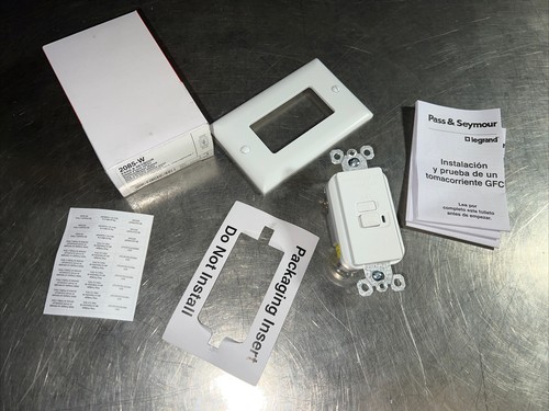 Pass & Seymour 2085-w Spec Grade Dead Front GFCI White 125Vac 20Amp NEW ...