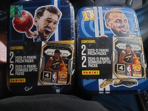 Panini 2020-21 Prizm & Donruss Optic NBA Trading Card Tins SEALED- 2 ...