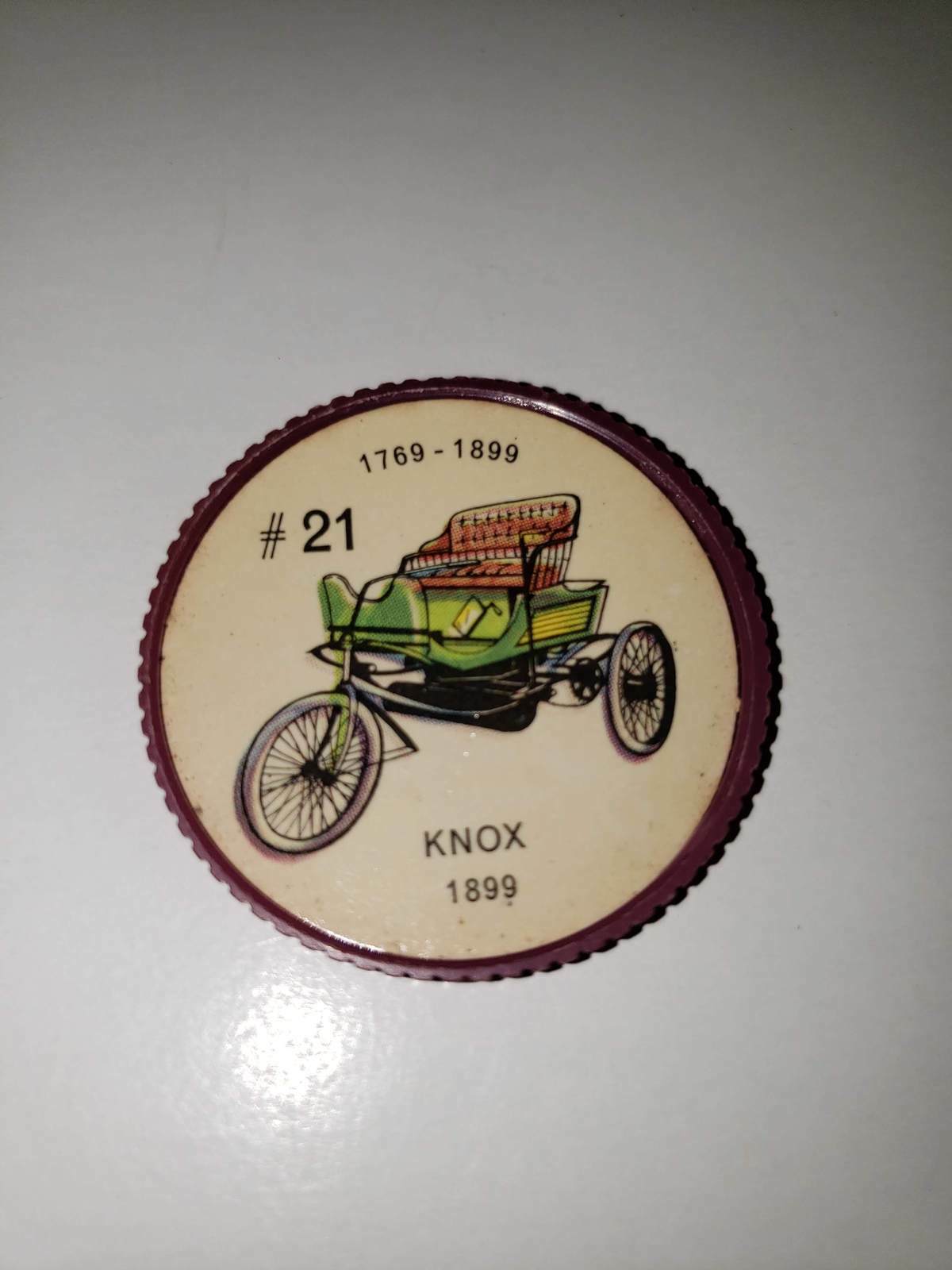 Jello Car Coins - # 21 of 200 - The Knox (1899) | eBay