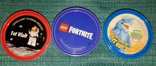 Legoland Florida Pop Badges Set Of 3 as Pictured | eBay
