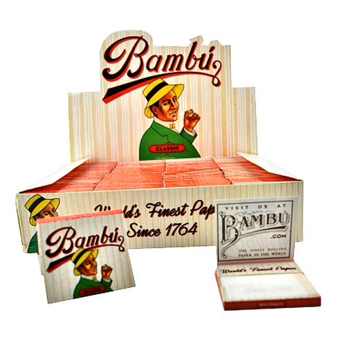 5x Bambu Rolling Papers 100% Authentic Bambu Classic Papers 33/Lvs USA ...