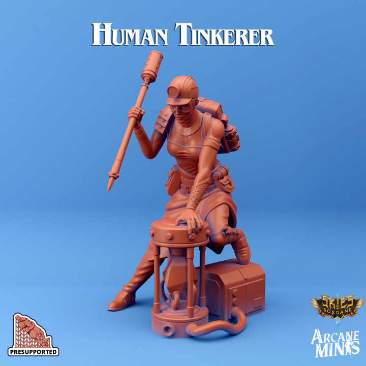 Human Artificer Tinkerer 1 Dungeons and Dragons Arcane Minis D&D ...