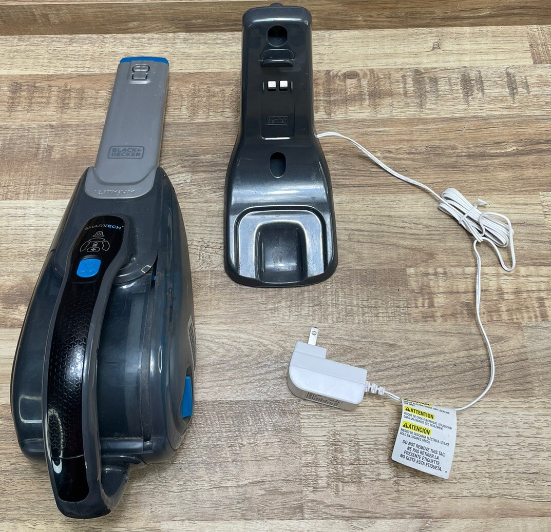 Black & Decker Smartech Cordless Lithium-Ion Handheld Vacuum Cleaner W ...