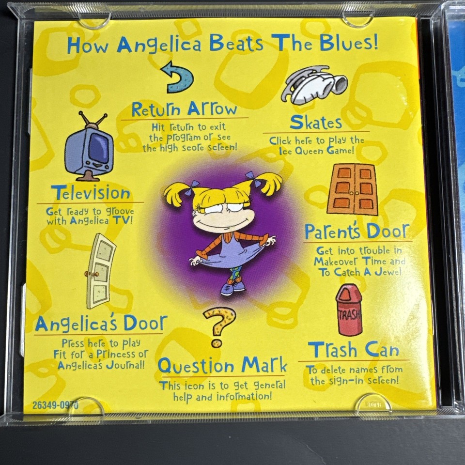 RUGRATS Totally Angelica Boredom Buster PC CD Rom, windows 95/98 ...