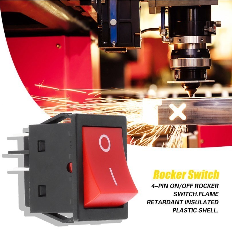 Rocker Switch Four-pin ON-OFF 30A 250VAC Boilers Double Pole Single ...