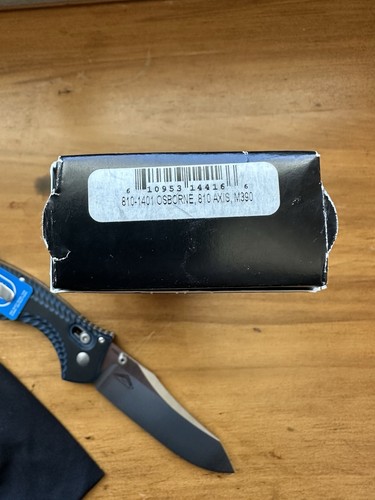 RARE Benchmade 810-1401 CONTEGO Kniveworks Exclusive M390/G10 Black ...