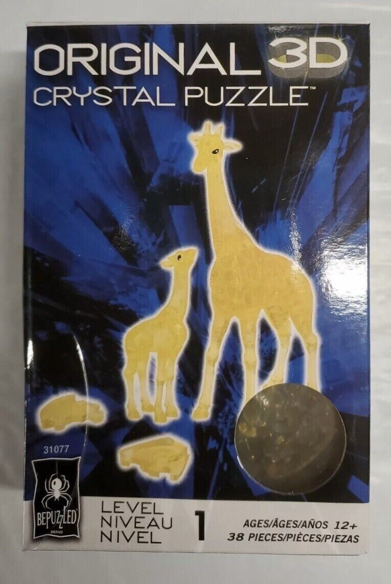 Original 3d Crystal Jigsaw Puzzle - Giraffe & Baby Animal Assembly ...