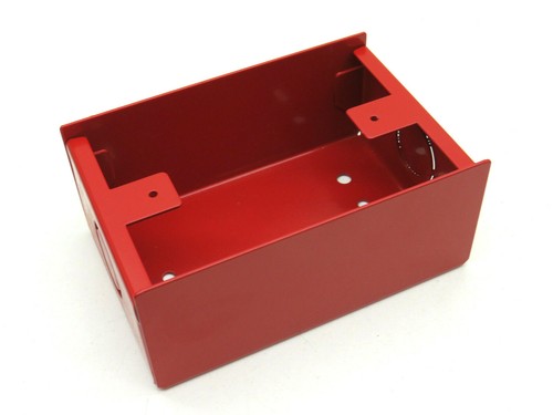 Red Fire Alarm Mounting Backbox Metal Outlet Back Box 5" | eBay