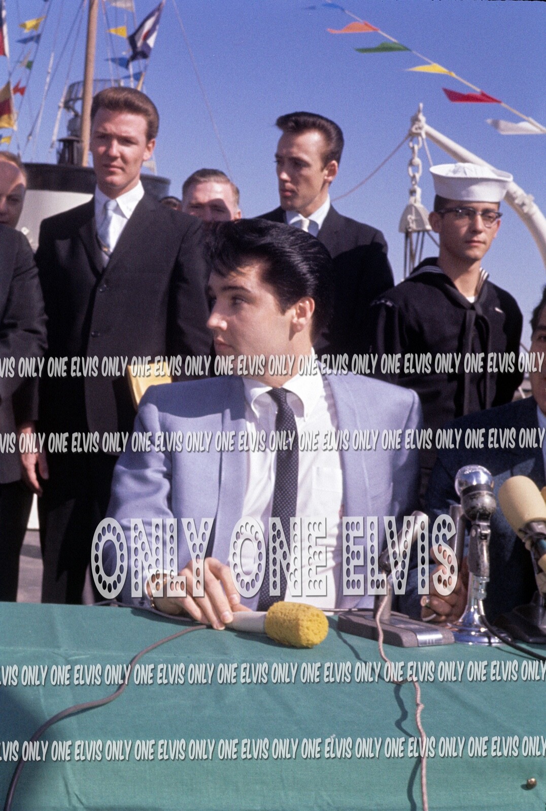 1964 ELVIS PRESLEY Danny Thomas "USS POTOMAC" PHOTO New EXCLUSIVE 008 ...