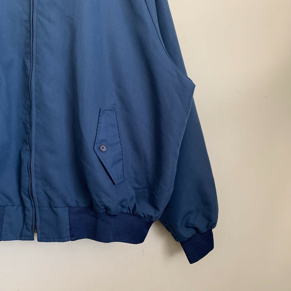 Sportsmaster Vintage Mens Jacket Navy Blue Zip Front Pockets Lined Size ...