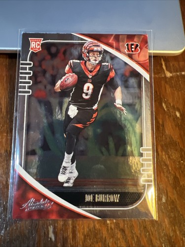 Joe Burrow 2020 Panini Absolute Football Rookie Card RC #158 Bengals | eBay