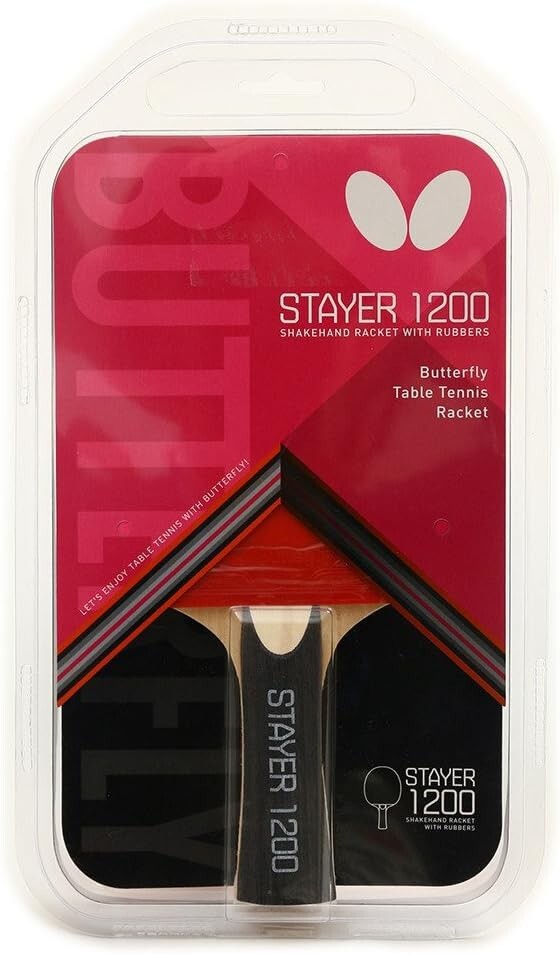 Butterfly Table Tennis Rubber Racket Racket Shake Stay 1200 with 2 ...