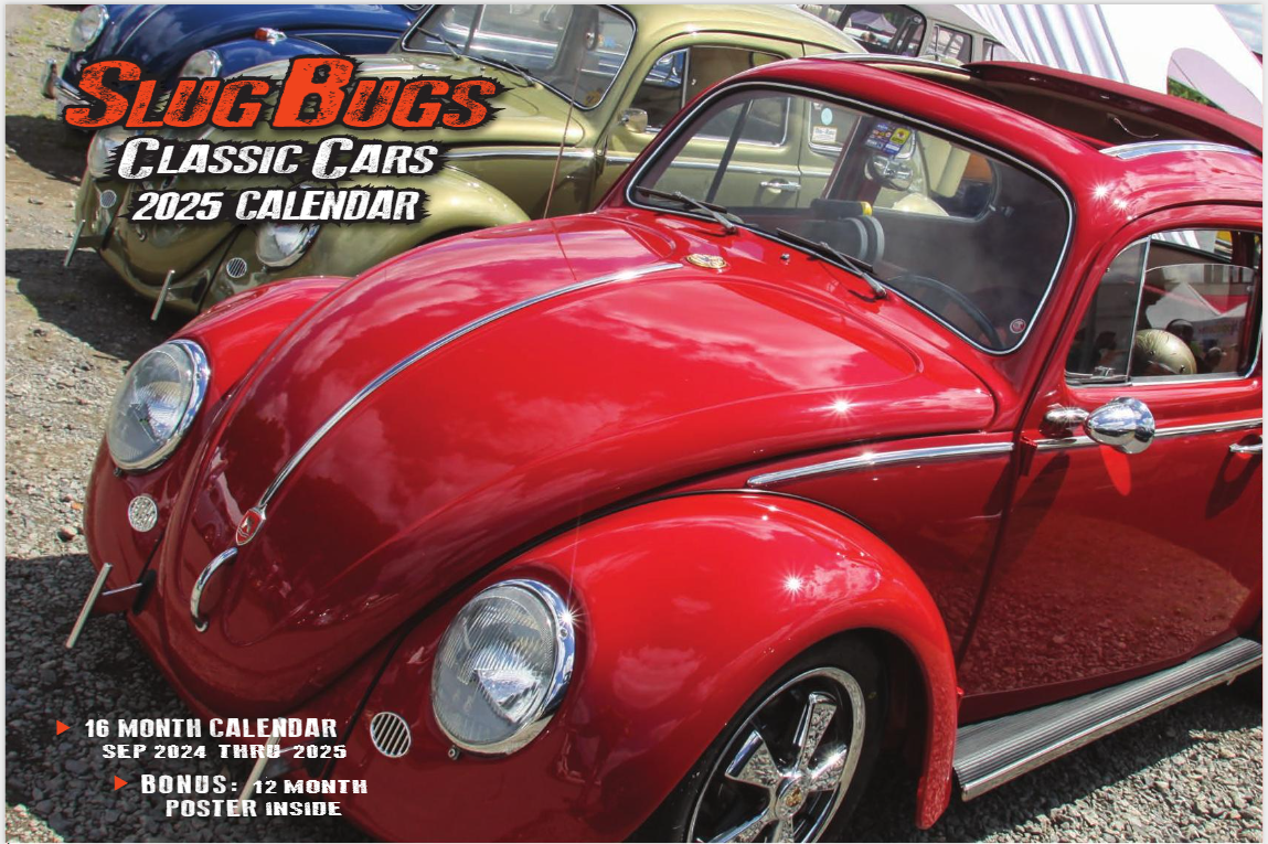 2025 SLUG BUGS DELUXE WALL CALENDAR volkswagen beetle bus bug vw ...
