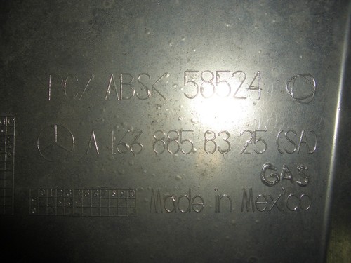 Mercedes Benz GL500 X166 Rear Bumper Spoiler unten A1668858325 (SA) | eBay